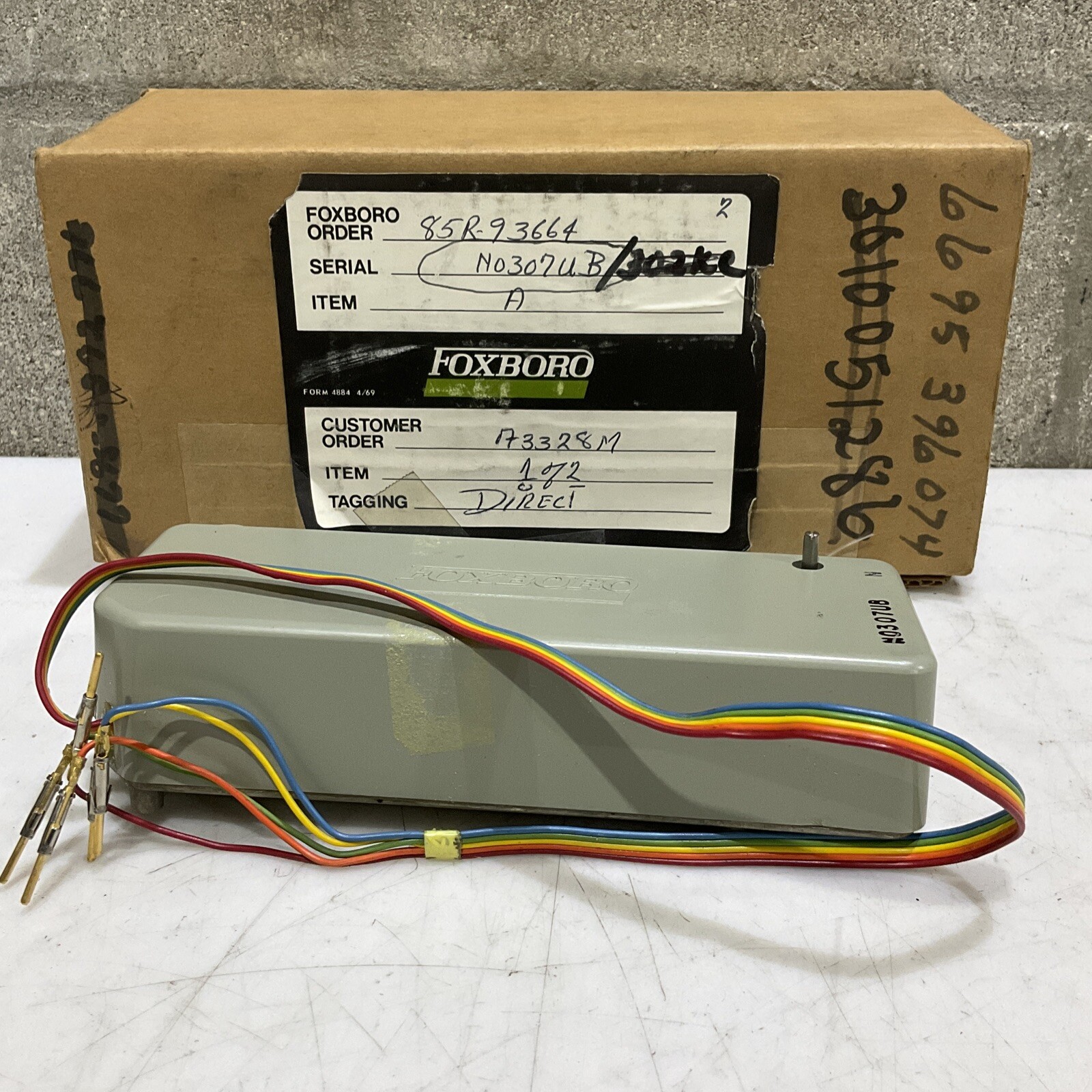 FOXBORO COMPANY N0307UB NITINOL ACTUATED ROTERY SERVO UNIT DRIVE 373 ...