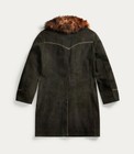 Ralph Lauren RRL Limited Edition Roughout Suede Shearling Coat New ...