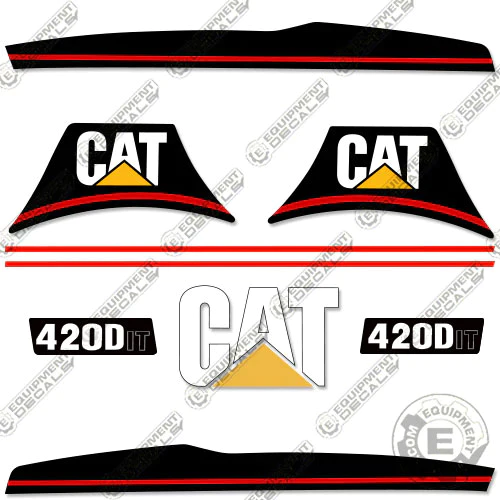 Fits Caterpillar 420D IT Decal Kit Backhoe - 7 YEAR OUTDOOR 3M VINYL ...