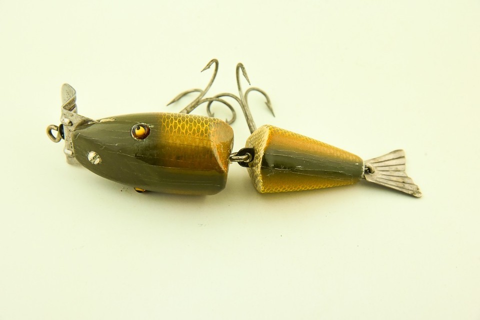 Vintage Creek Chub Golden SHiner WIggle FIsh Minnow Antique FIshing ...