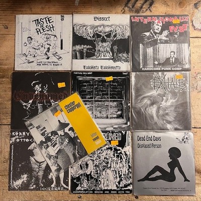 BULK LOT of Punk Rock 7" x 10 45 Vinyl Single Record Punk Hardcore ...
