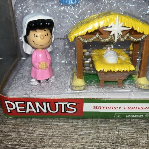 Peanuts Nativity Figures Deluxe Set Snoopy Charlie Brown Christmas ...