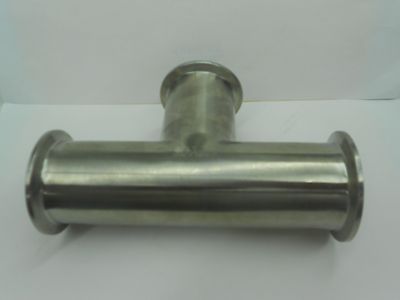 TRI-CLOVER ASME BPE SFF4 316L SS 2" SANITARY TRI-CLAMP EQUAL TEE 6.75 ...