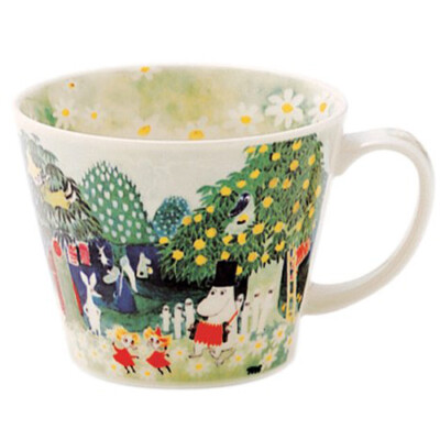 MOOMIN Newborn Big Mug Cup Soup Cup 400ml MM323-36 Watercolor MADE IN ...