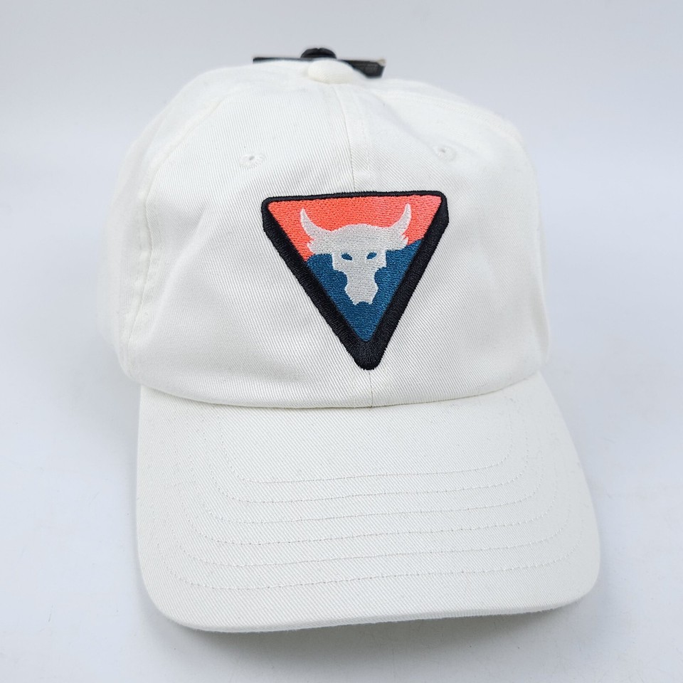Under Armour Project Rock Hat Dwayne Johnson White OSFM UA FREE FIT NWT ...
