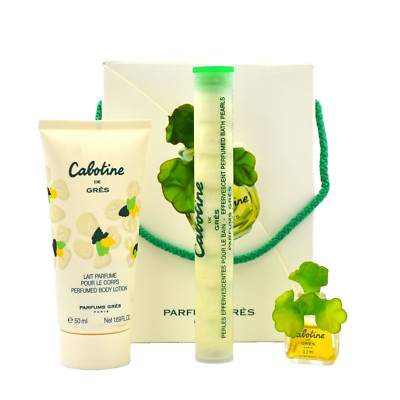 Gres Cabotine De Gres Gift Set Eau De Parfum Bath Pearls Parfumed Body ...