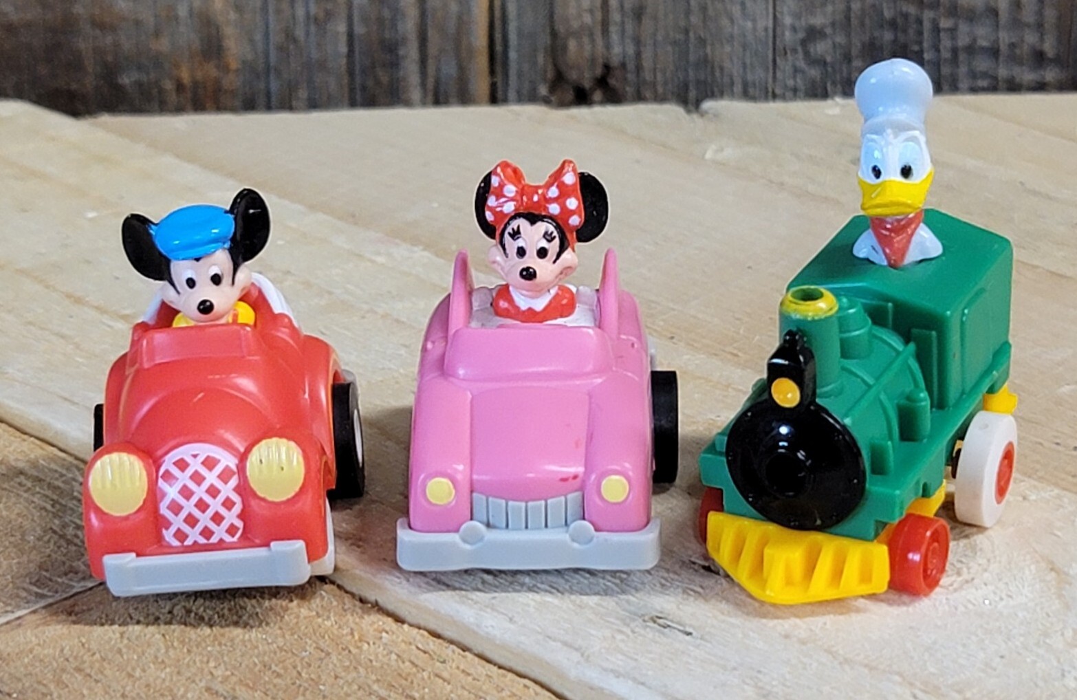 Vintage 1988 Set of 3 Disney Mickey Mouse McDonald's Happy Meal pull ...