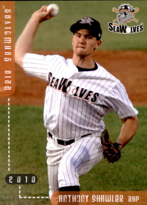 2010 Erie Seawolves Grandstand #24 Anthony Shawler Chesapeake Virginia ...