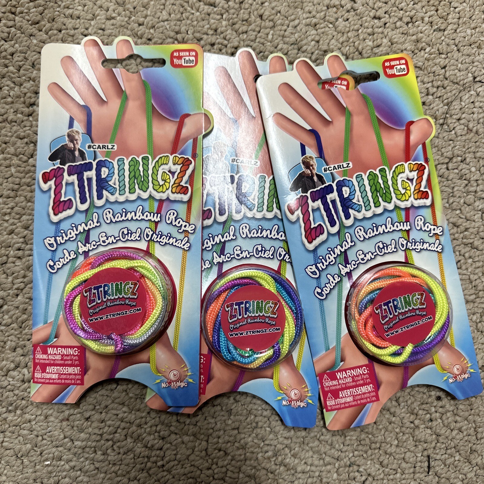 Ztringz Original Rainbow Rope Finger Twist Toy Birthday Party Favor LOT ...