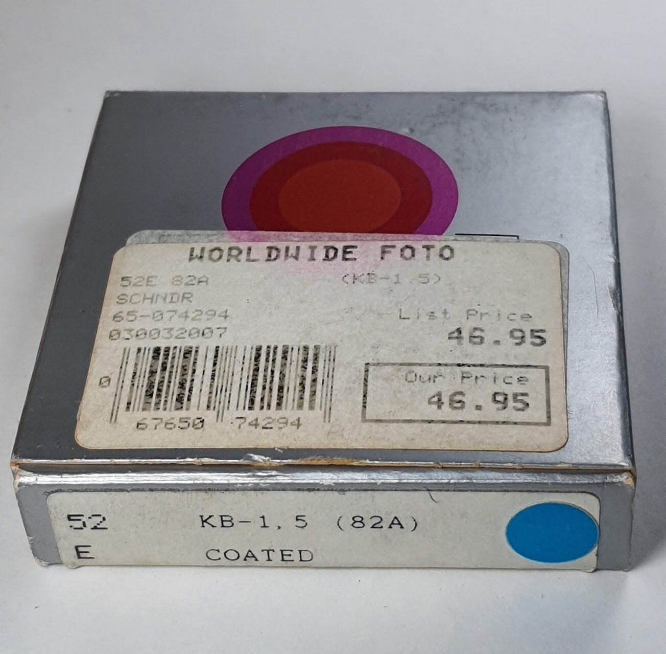 B+W 52mm 82A KB 1.5 Blue Color Conversion Glass Lens Filter 52-ES New ...