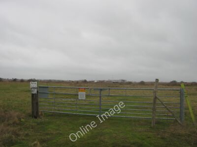 Photo 6x4 Gate beside Lydd Airport This is seen from a footpath heading ...