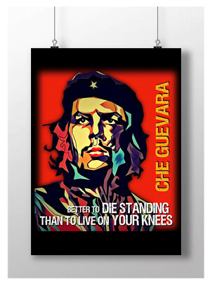 CHE GUEVARA POSTER CUBAN REVOLUTION WALL ART PRINT A4 A3 SIZE | eBay UK