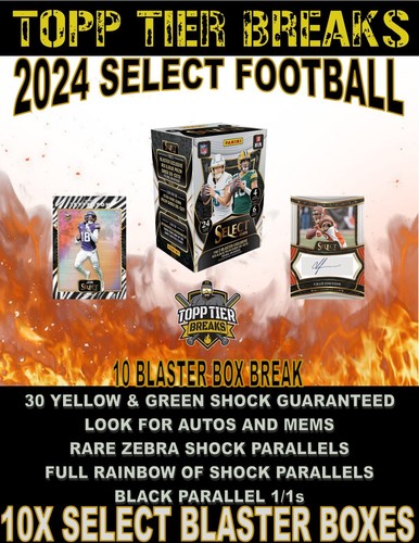 GREEN BAY PACKERS 2024 PANINI SELECT FOOTBALL 10X BLASTER BOX BREAK ...