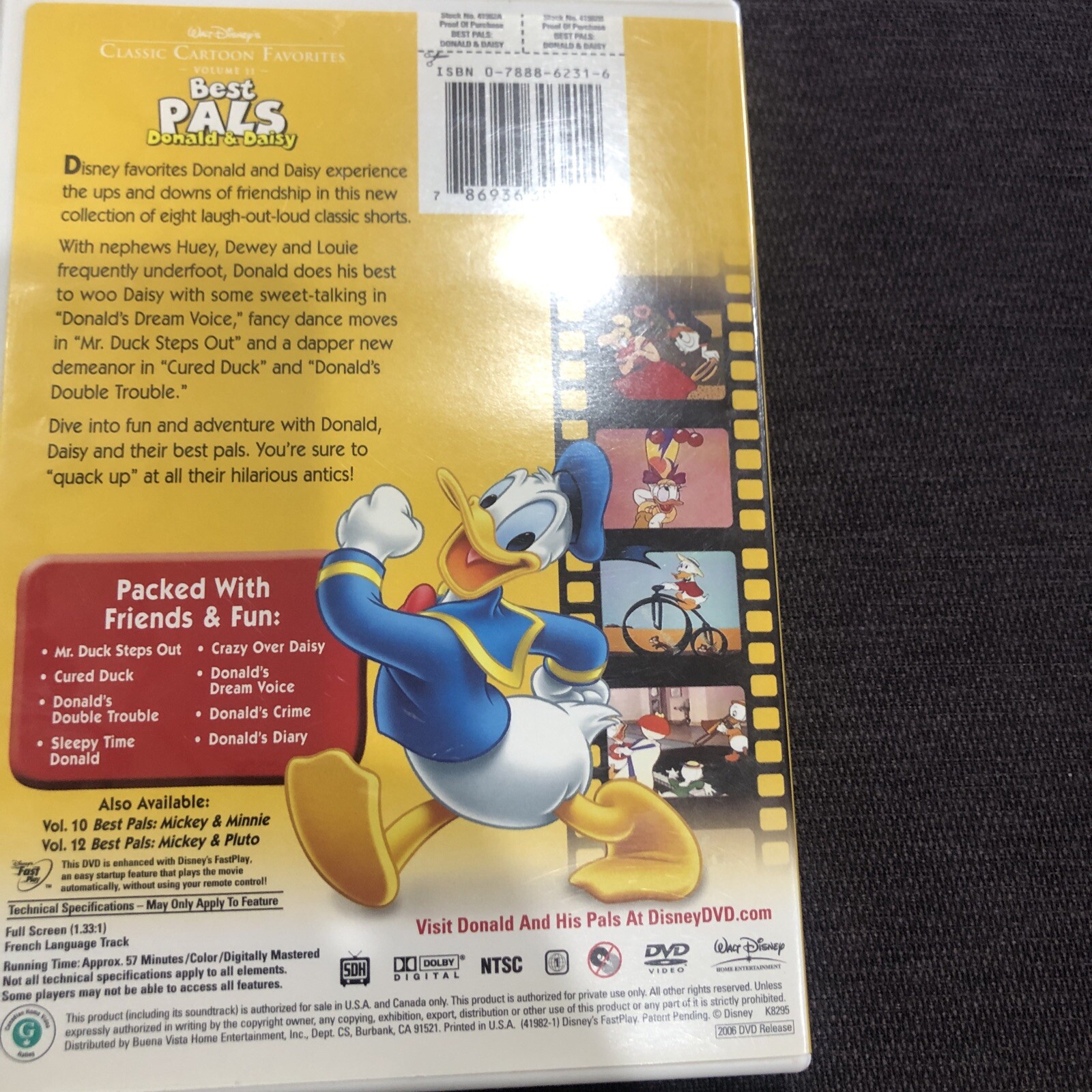 Classic Cartoon Favorites - Best Pals Donald Daisy - Vol. 11 (DVD, 2006 ...