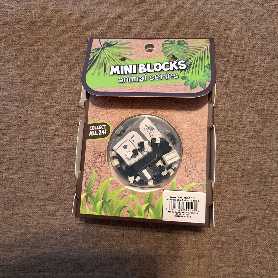 ZEBRA MINI BLOCKS ANIMAL SERIES from Amazon, 3D BUILDING PUZZLE, LEGO ...