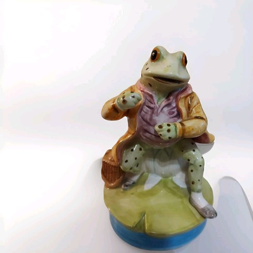 Beatrix Potter Jeremy Fisher Frog Schmid Music Box Lazy River Toad ...