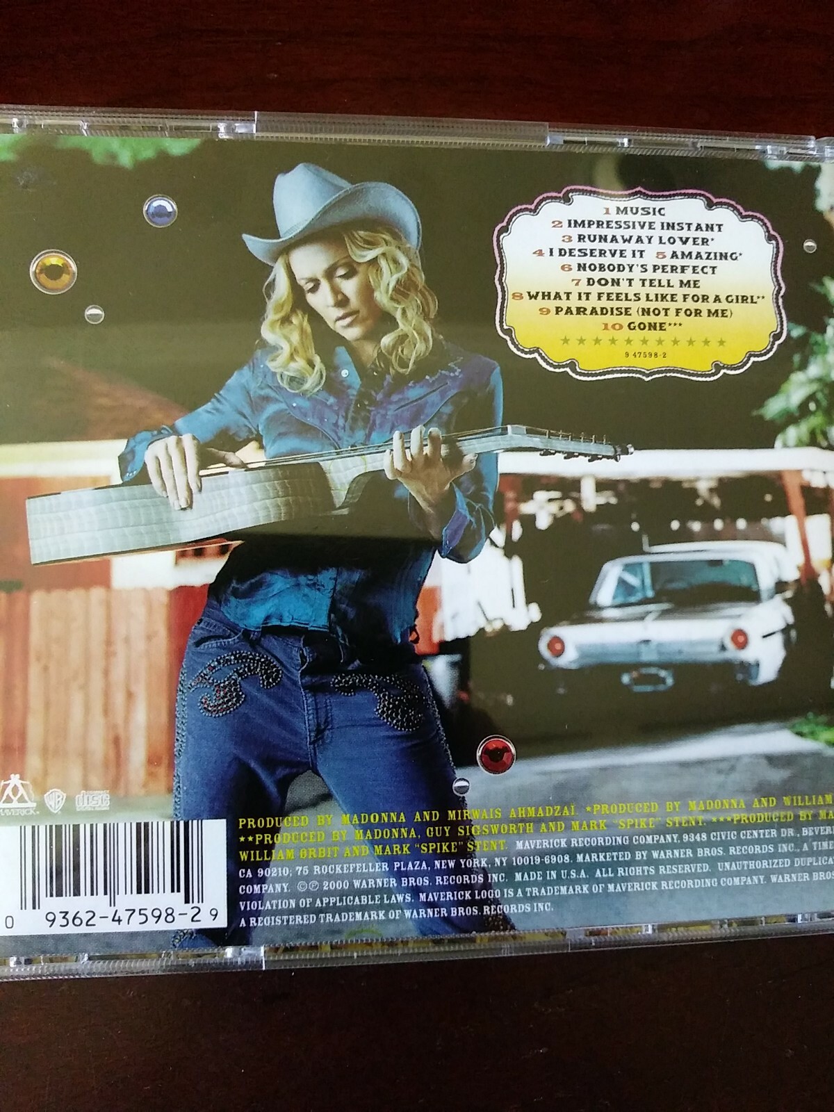 MADONNA "MUSIC" - CD - MAVERICK/WARNER BROS. 93624759829| eBay