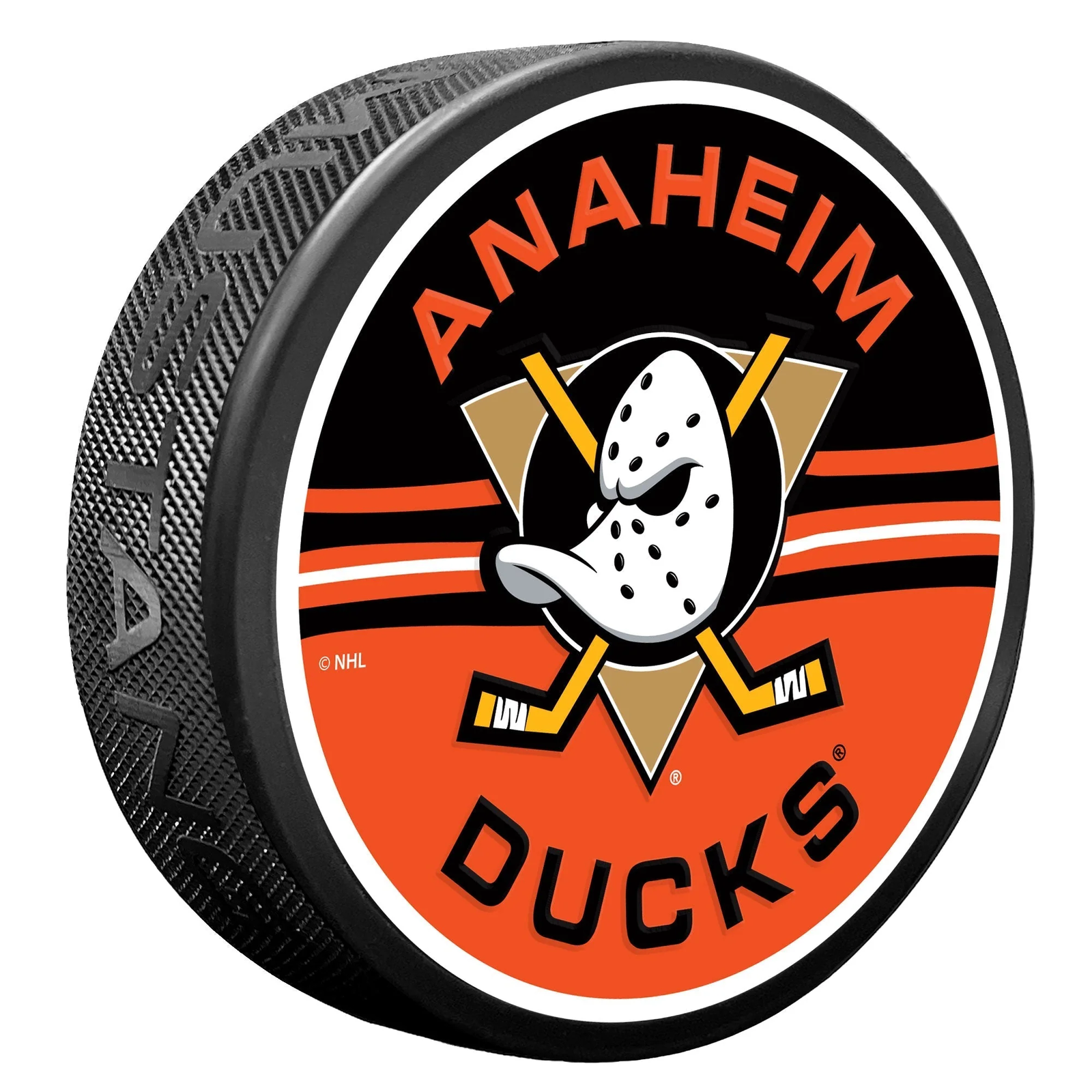 Anaheim Ducks Puck - Half & Half | eBay
