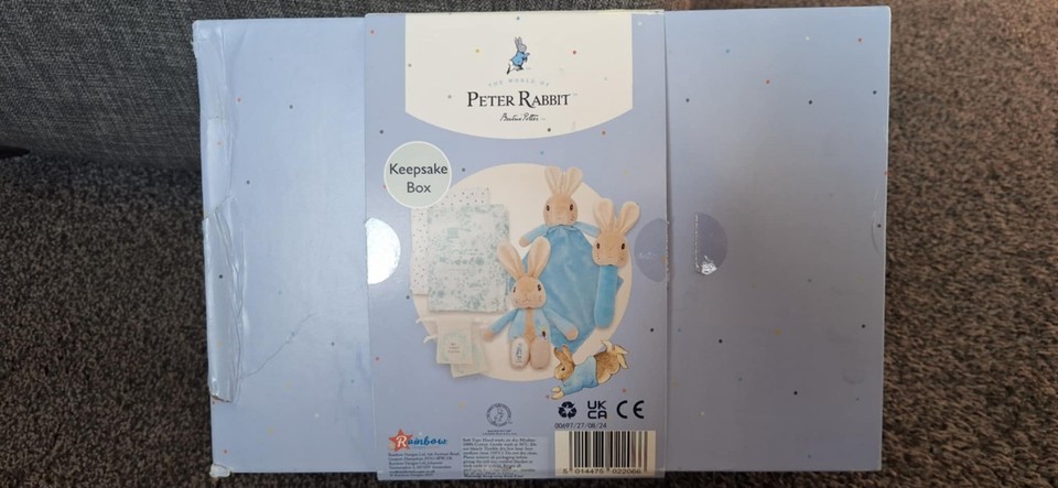 Peter Rabbit Baby Keepsake Capsule Memory Box Beatrix Potter | eBay UK