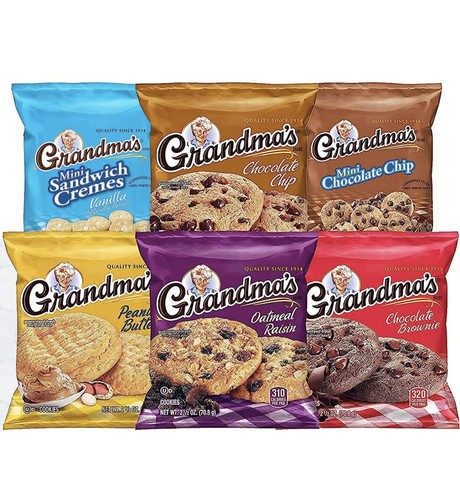 **2 Boxes**Grandma's Cookies Variety Pack ( 30 packs Each Box )~Total ...