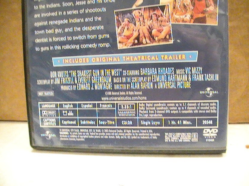 The Shakiest Gun in the West 1968 DVD 2003 Don Knotts Wild Rhoades ...