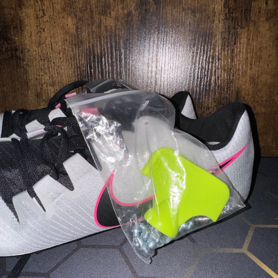 Nike Zoom Ja Fly 3 White & Pink Sprinter Racing Track Shoes Size 14 W ...