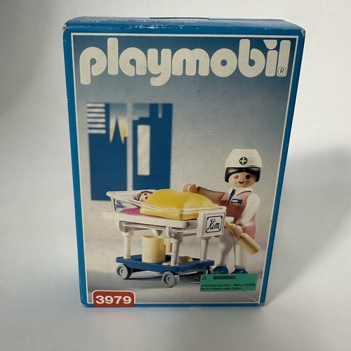 Playmobil HOSPITAL NURSE WITH BABY KIM 3979 Bassinet, Infant 100% ...