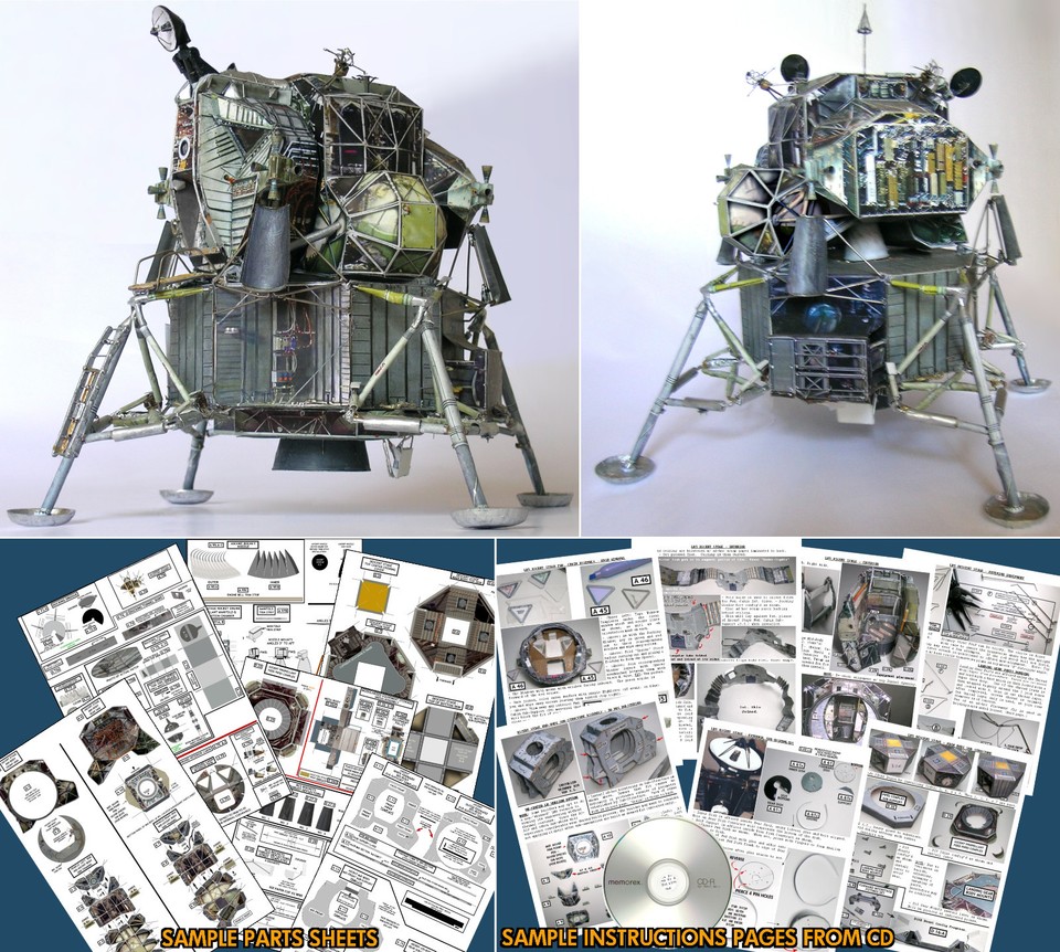 Lunar Module LM-5 1:32 Model FOR Revell Command Service CSM Spacecraft ...