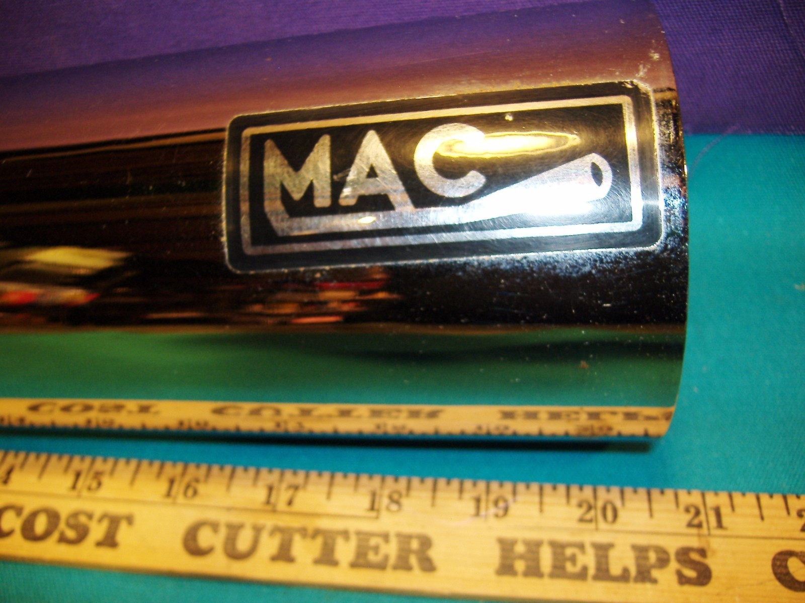 MAC muffler 2.5" LH exhaust 2 1/2" megaphone chrome | eBay