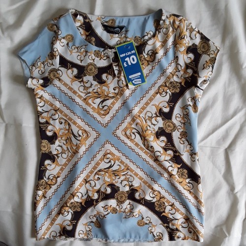 Blue Chameleon Print Top - Size 10 -Brand New with Tags | eBay UK