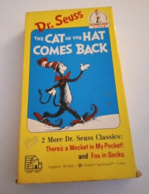 Dr Seuss The Car In The Hat Comes Back VHS | eBay