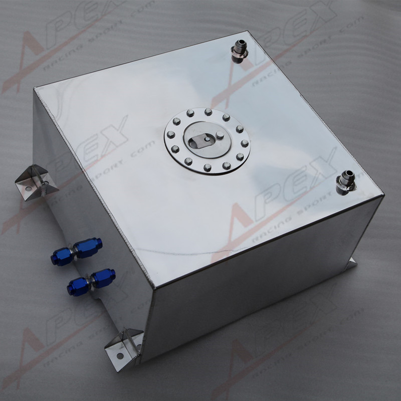 Non Sensor 15 Gallon 60L Aluminum Fuel Cell Tank Mirror Polished AU ...