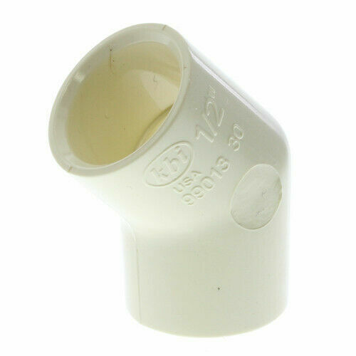 Lot of (5) 1/2" CPVC 45 degree CTS Fitting elbow for Hot & Cold Potable ...