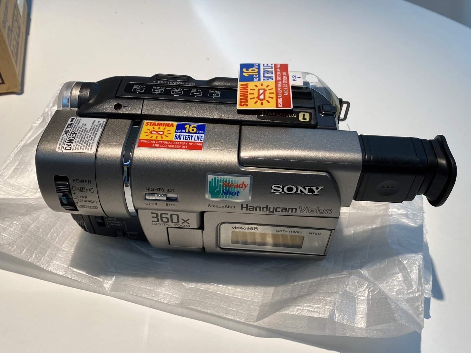 BRAND NEW Sony Handycam CCD-TRV67 Hi-8 Analog Camcorder with Case ...