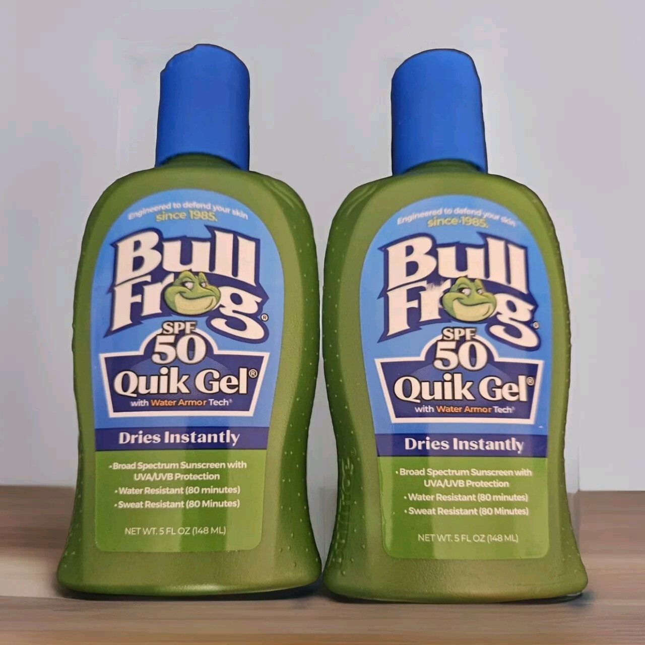 Bullfrog Quik Gel SPF 50 Sunscreen Gel, Dries Instantly, 5oz, Lot Of 2 ...