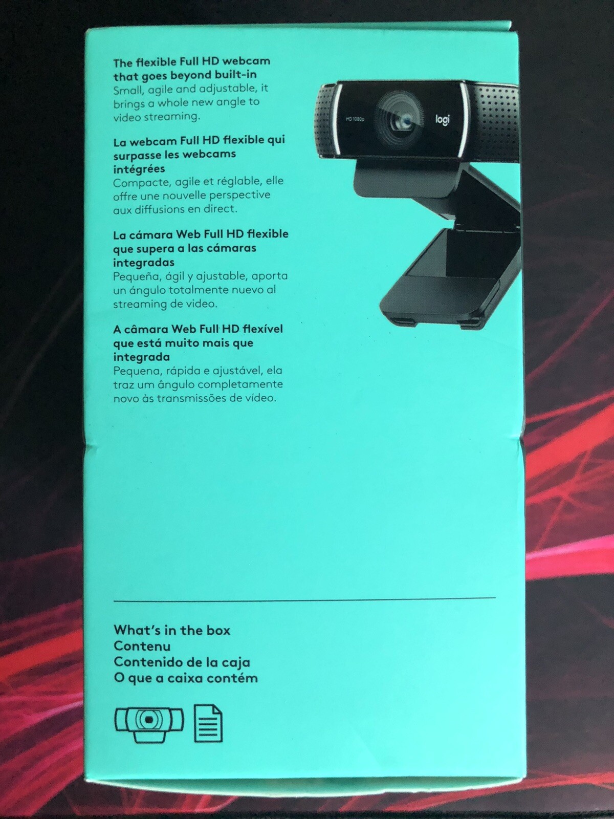 NEW Logitech 1080p PRO STREAM WEBCAM 30 fps For HD Stream/Video | eBay