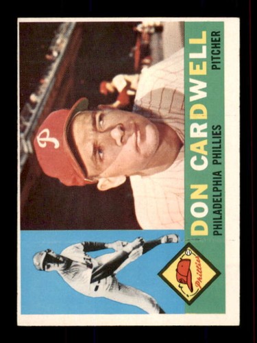 1960 Topps #384 Don Cardwell VGEX Phillies 553607 | eBay