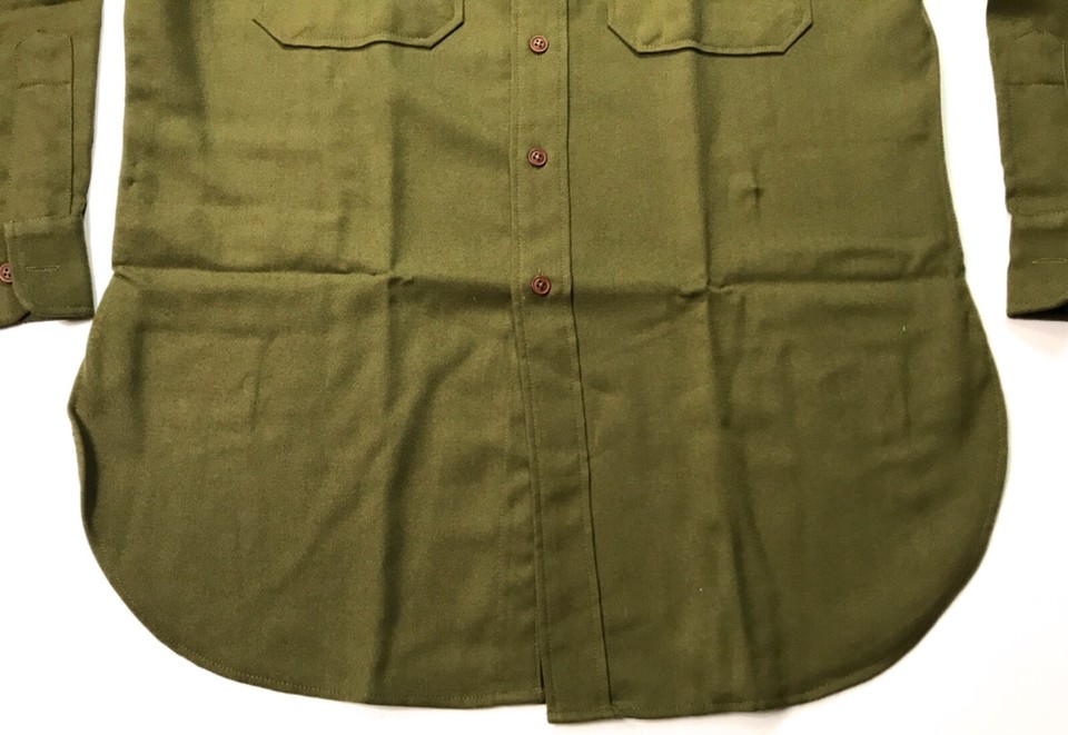 WWII US ARMY INFANTRY OFFICER M1937 M37 COMBAT FIELD WOOL SHIRT-SIZE 3 ...