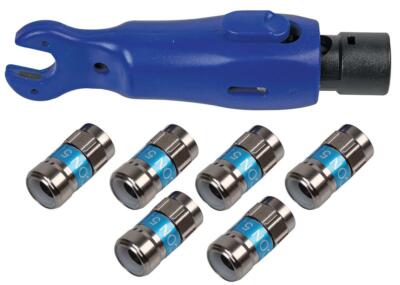 Self-Install Kit, 6X F Type, Connecteur Kit Type RF, Coaxial, Conte ...