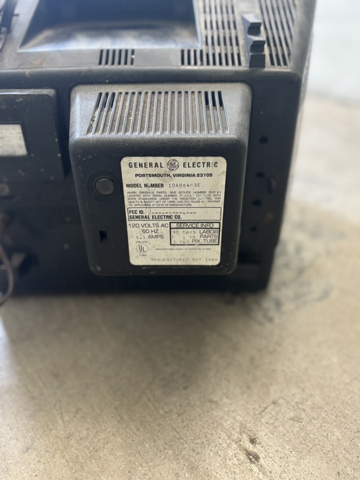 Vintage 1980s General Electric 13-inch Color Portable TV | eBay