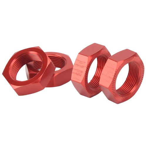 (Red)24mm Wheel Hex Hub 4 Pcs 24mm Wheel Hex Hub Nut Aluminum Alloy ...