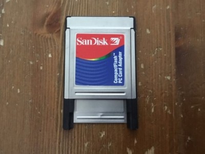 Sandisk PC Card Adapter PCMCIA for CompactFlash Memory Cards (SDCF-05 ...
