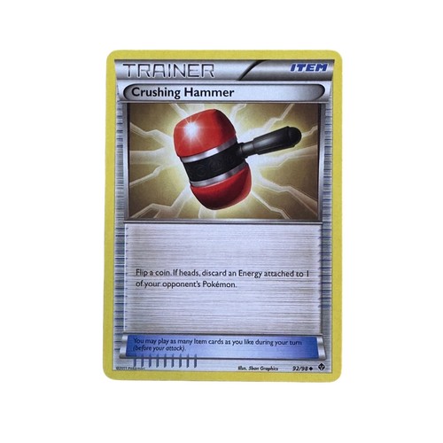 Pokemon TCG Crushing Hammer Item Trainer Card 92/98 | eBay