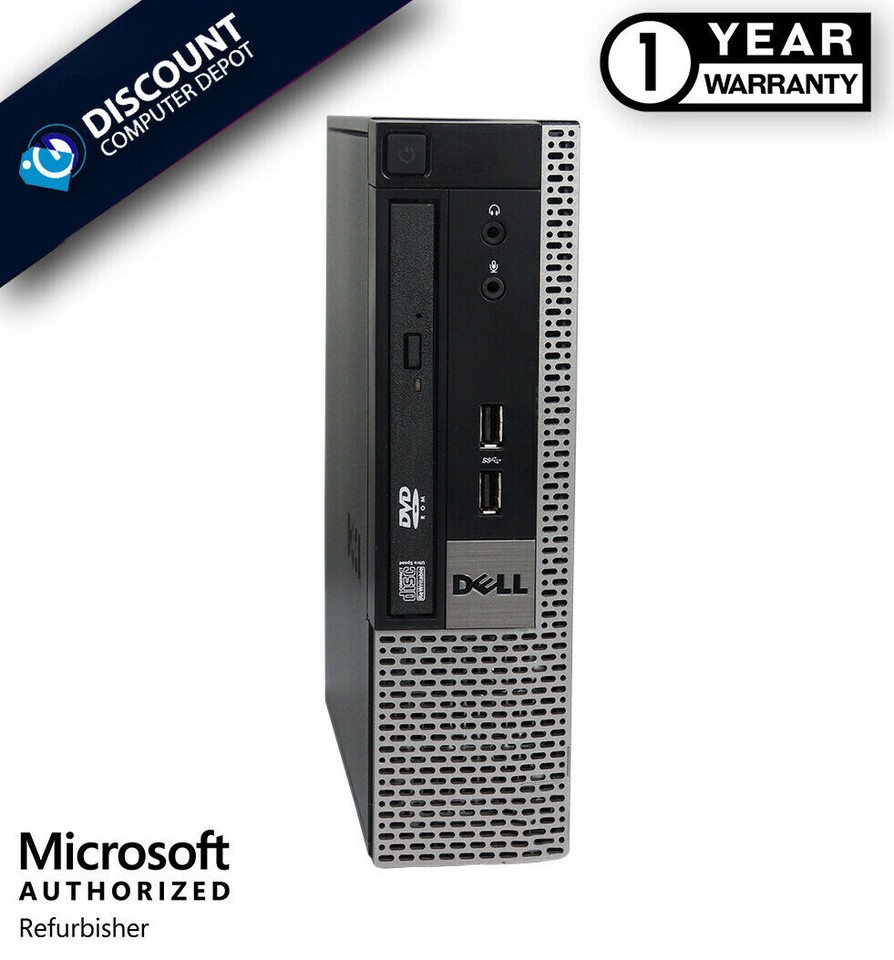 Dell Ultra Small i5 Desktop Computer 16GB 256GB SSD 19in LCD Windows 10 ...