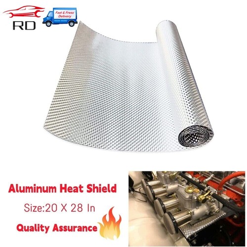 Embossed Aluminum Heat Shield Automotive 20''x 28'' High Temp Thermal ...