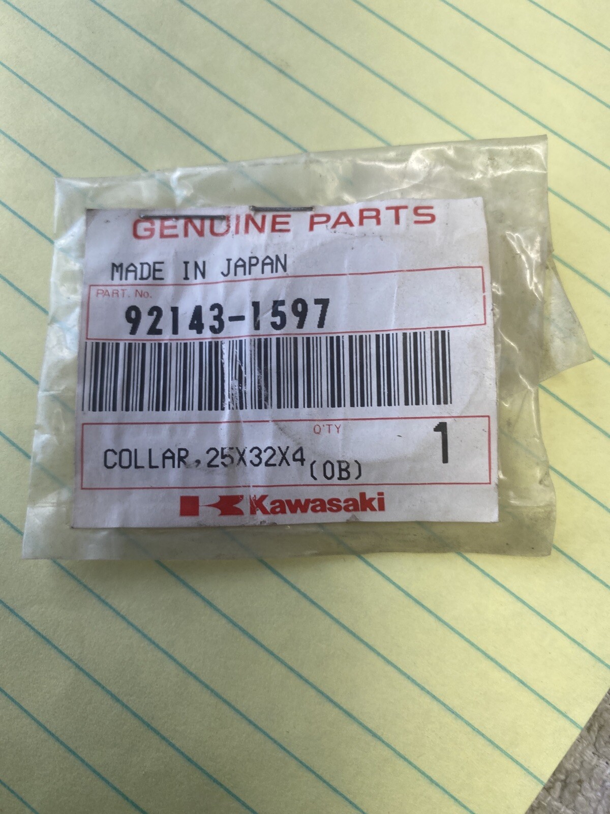 Nos Kawasaki N/A FAF620 FAF950 Collar 25X32X4 92143-1597 | eBay