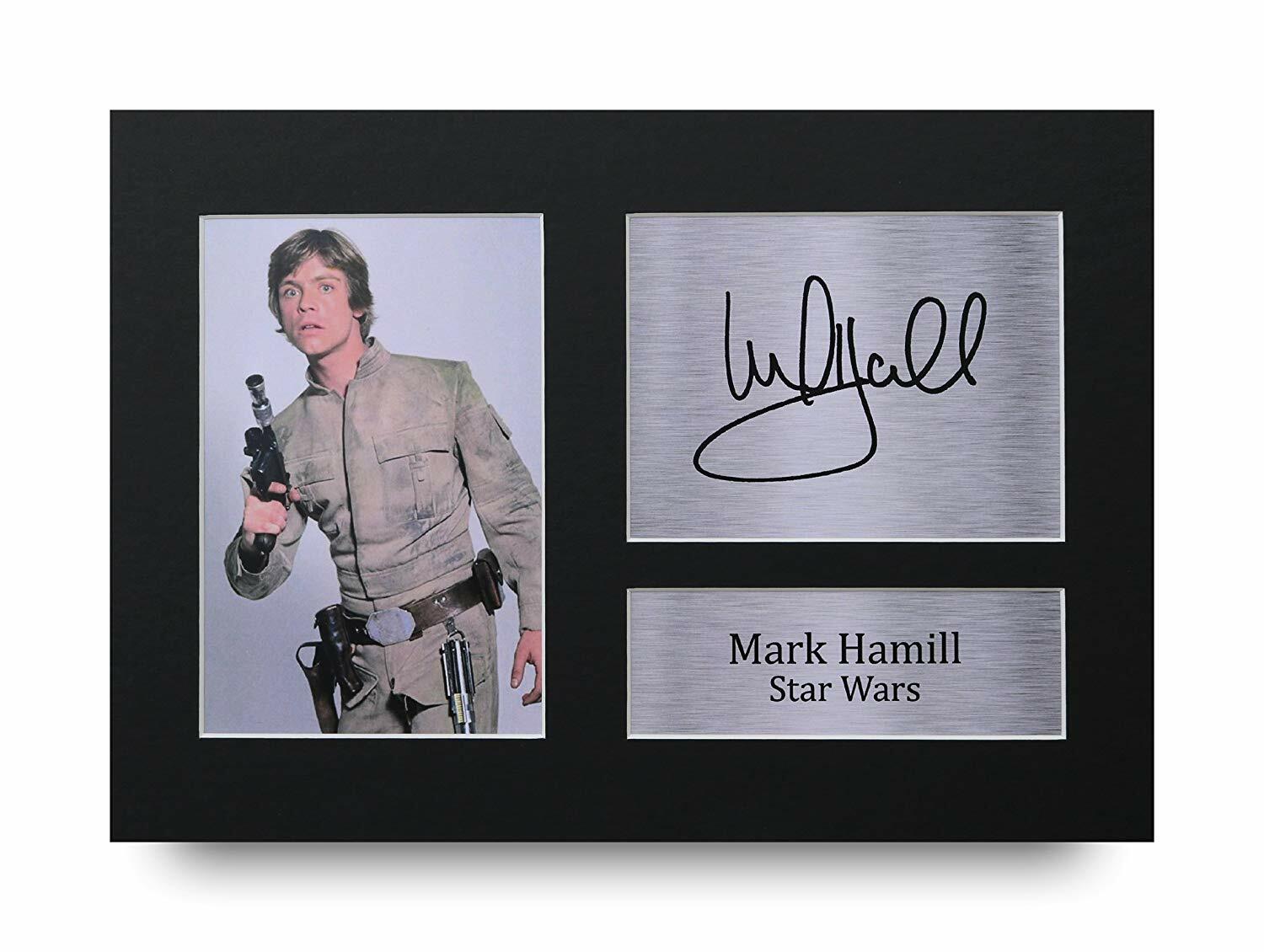 Mark Hamill Signed Pre Printed Autograph A4 Photo Gift For a Star Wars ...