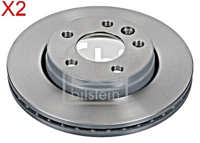 Rear Brake Disc x2 Pcs FEBI Fits VW Caravelle V Bus Multivan T5 ...