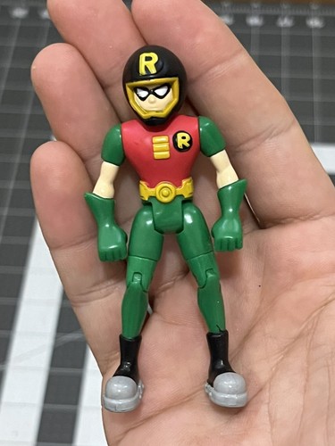 2003 Red Motorcycle Helmet Robin 3.5" Bandai Action Figure DC Teen ...