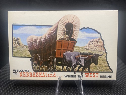 POSTCARD: Wagon And Oxen Official Symbol Of Nebraska J7 | eBay